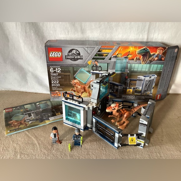 Lego | Toys | Rare Jurassic Park Legos Stygimoloch Breakout 75927 Built ...